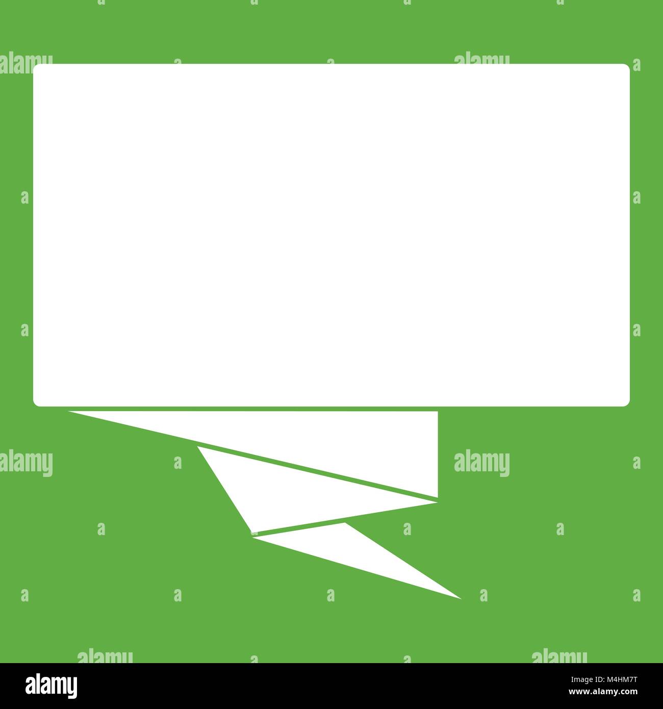 Square banner icon green Stock Vector Image & Art - Alamy