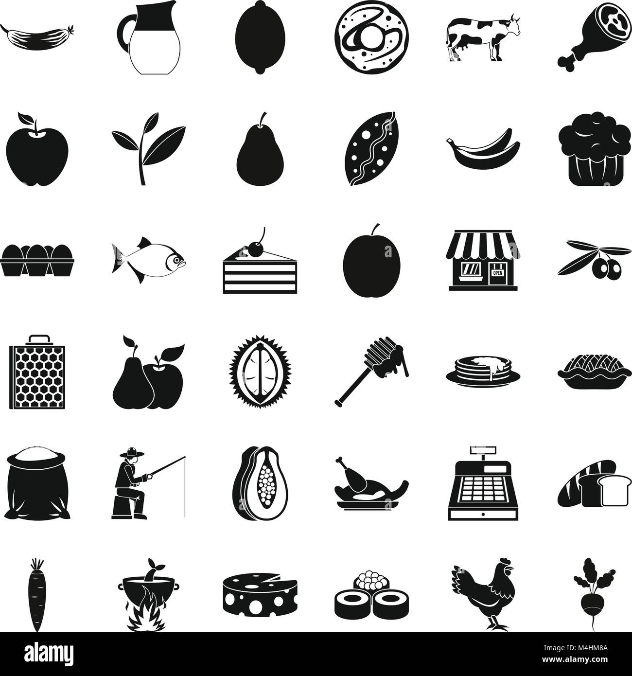 Livelihood icons set, simple style Stock Vector Image & Art - Alamy