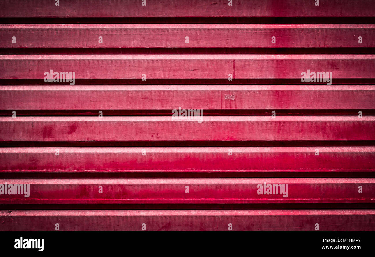 Red roller shutter door Stock Photo - Alamy