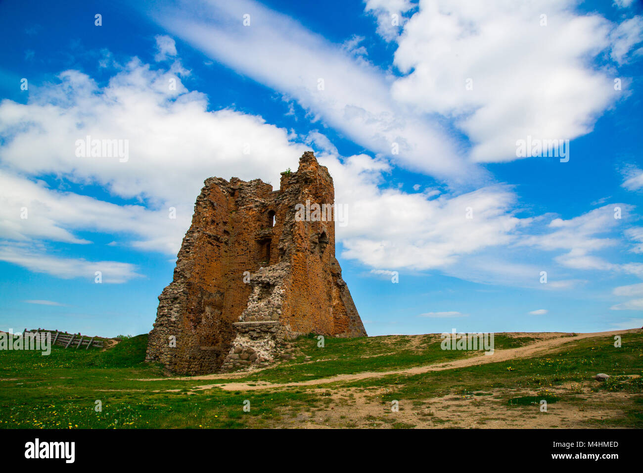 Belarus, the castle in Novogrudok Stock Photo - Alamy