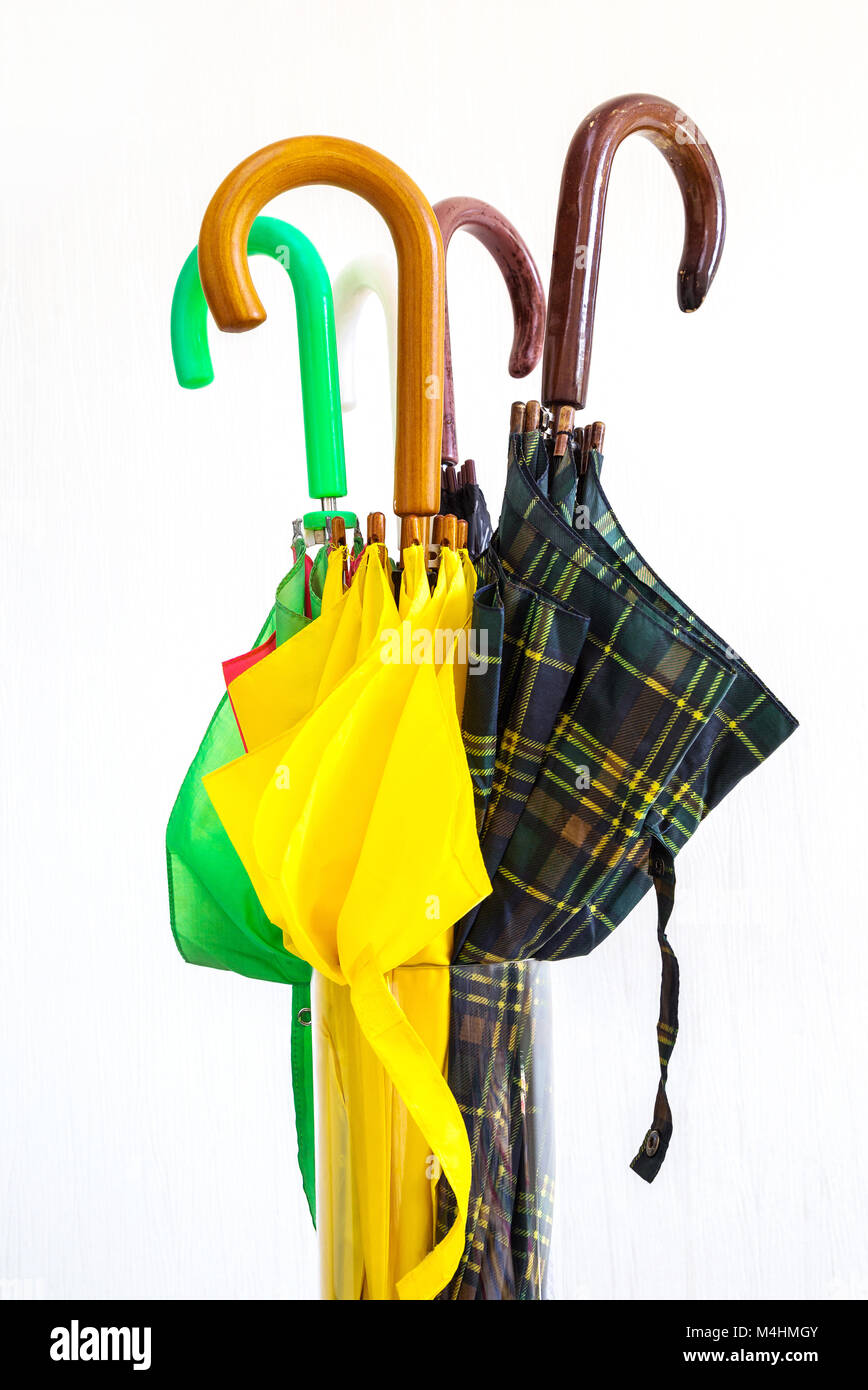 Umbrella, wooden handle Stock Photo - Alamy