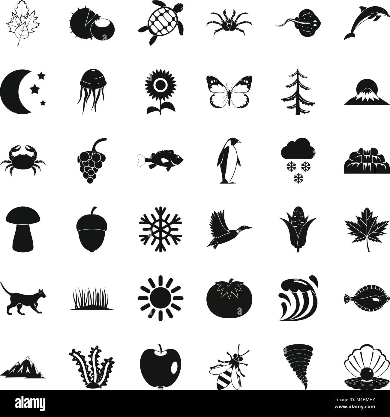 Temper icons set, simple style Stock Vector Image & Art - Alamy