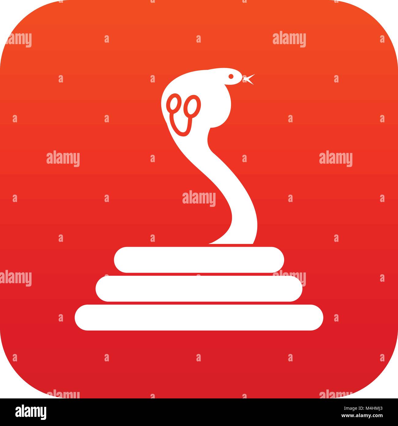 Cobra icon digital red Stock Vector Image & Art - Alamy