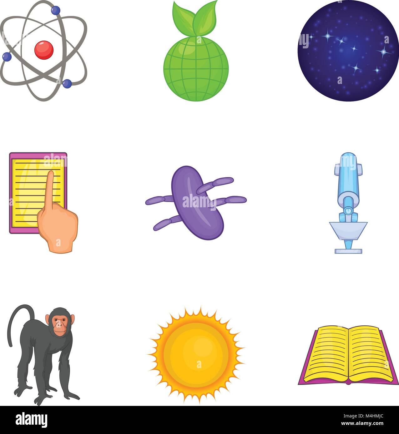 Research analysis icons set, cartoon style Stock Vector Image & Art - Alamy