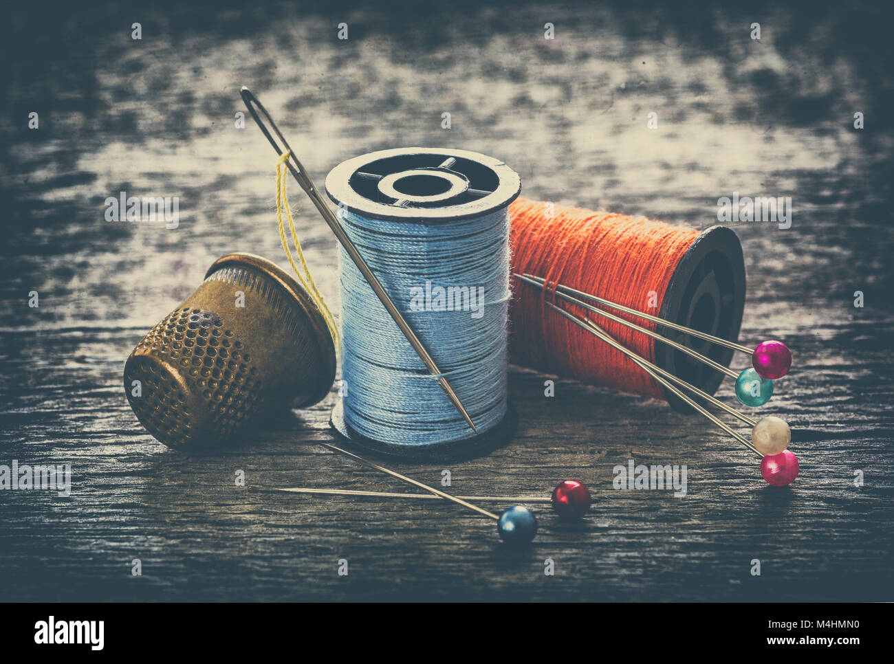 Sewing equipment, tools Stock Photo - Alamy