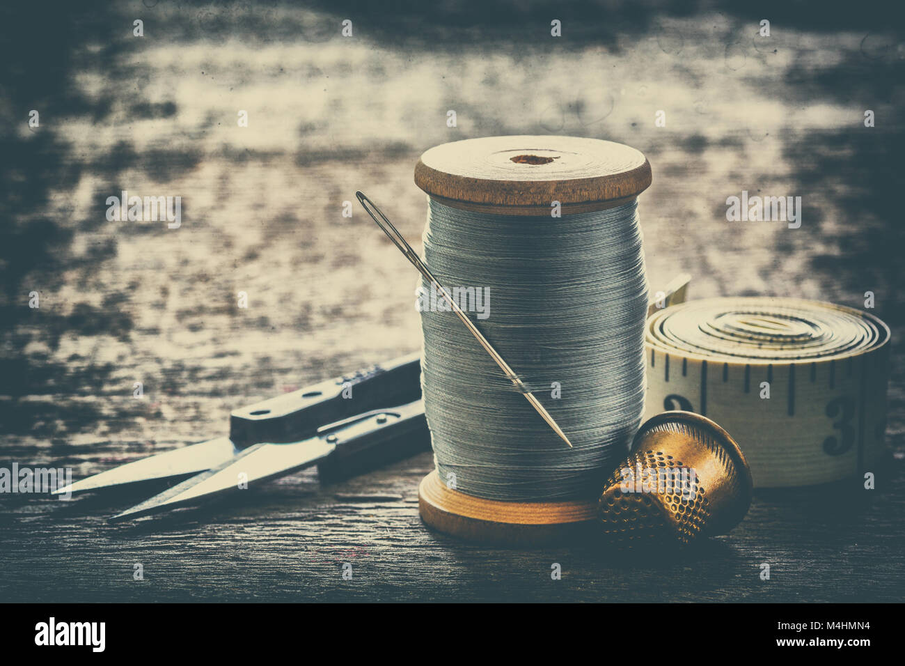 Sewing equipment, tools Stock Photo - Alamy