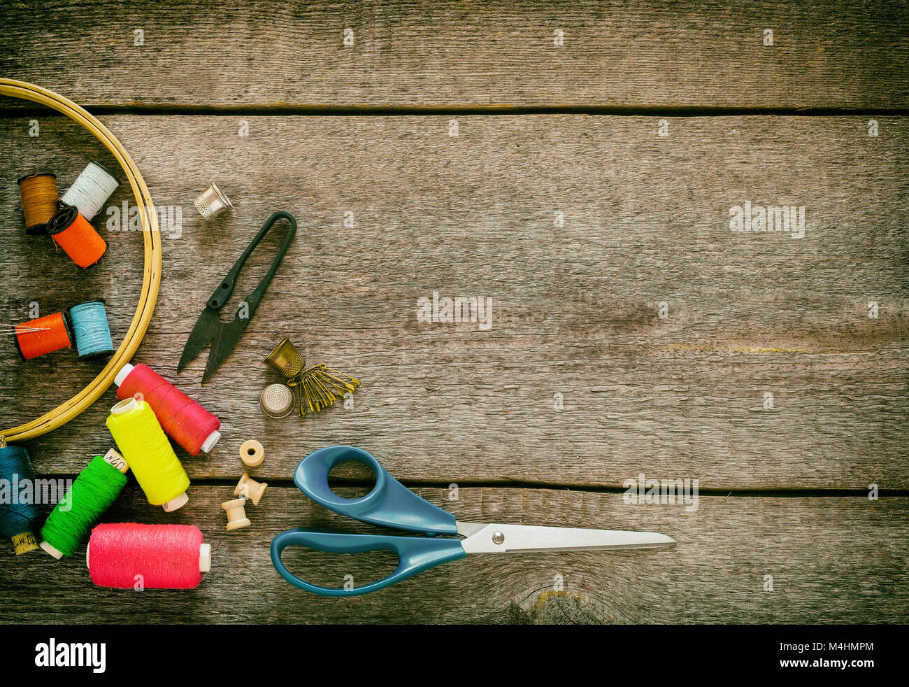 Sewing equipment, tools Stock Photo - Alamy