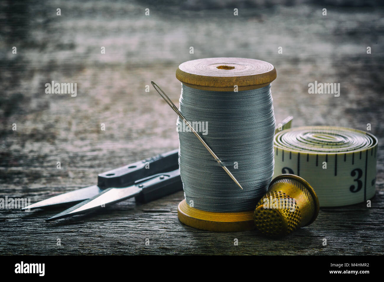 Sewing equipment, tools Stock Photo - Alamy
