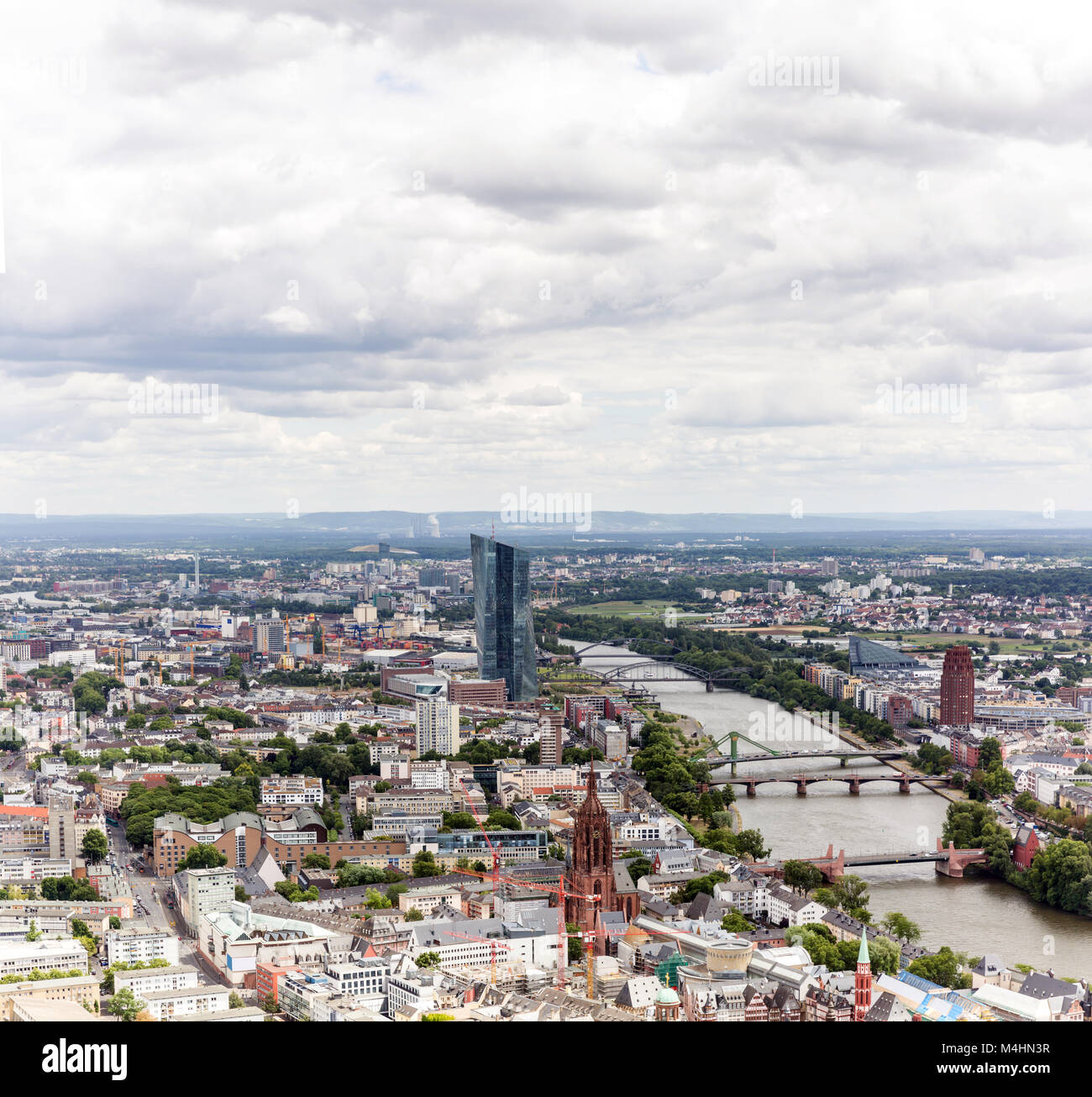 Frankfurt Germany aerial view Stock Photo - Alamy
