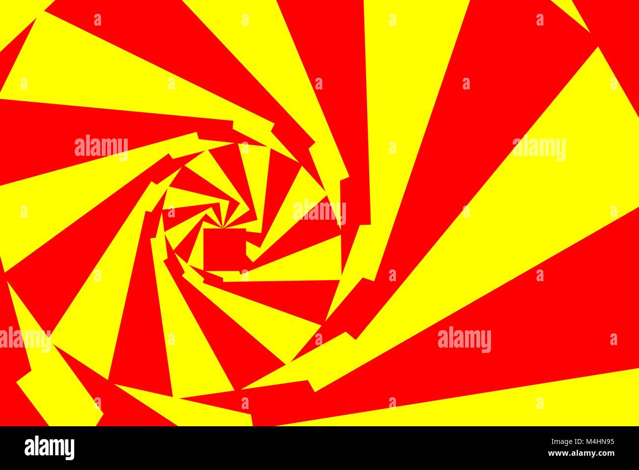 Spiral of rotating squares, Spiral from squares - red and yellow ...