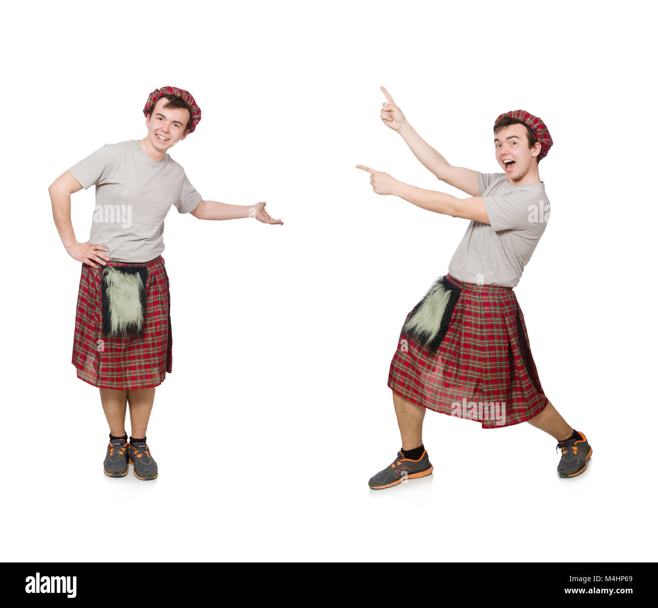 Funny scotsman isolated on white Stock Photo - Alamy