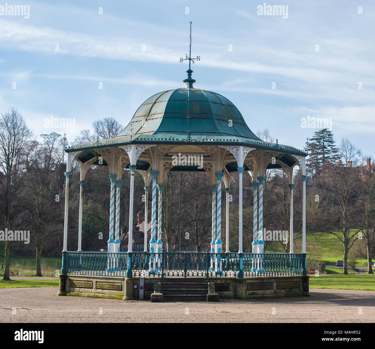 An old bandstand in the heart of The Quarry in Shrewsbury, UK Stock ...