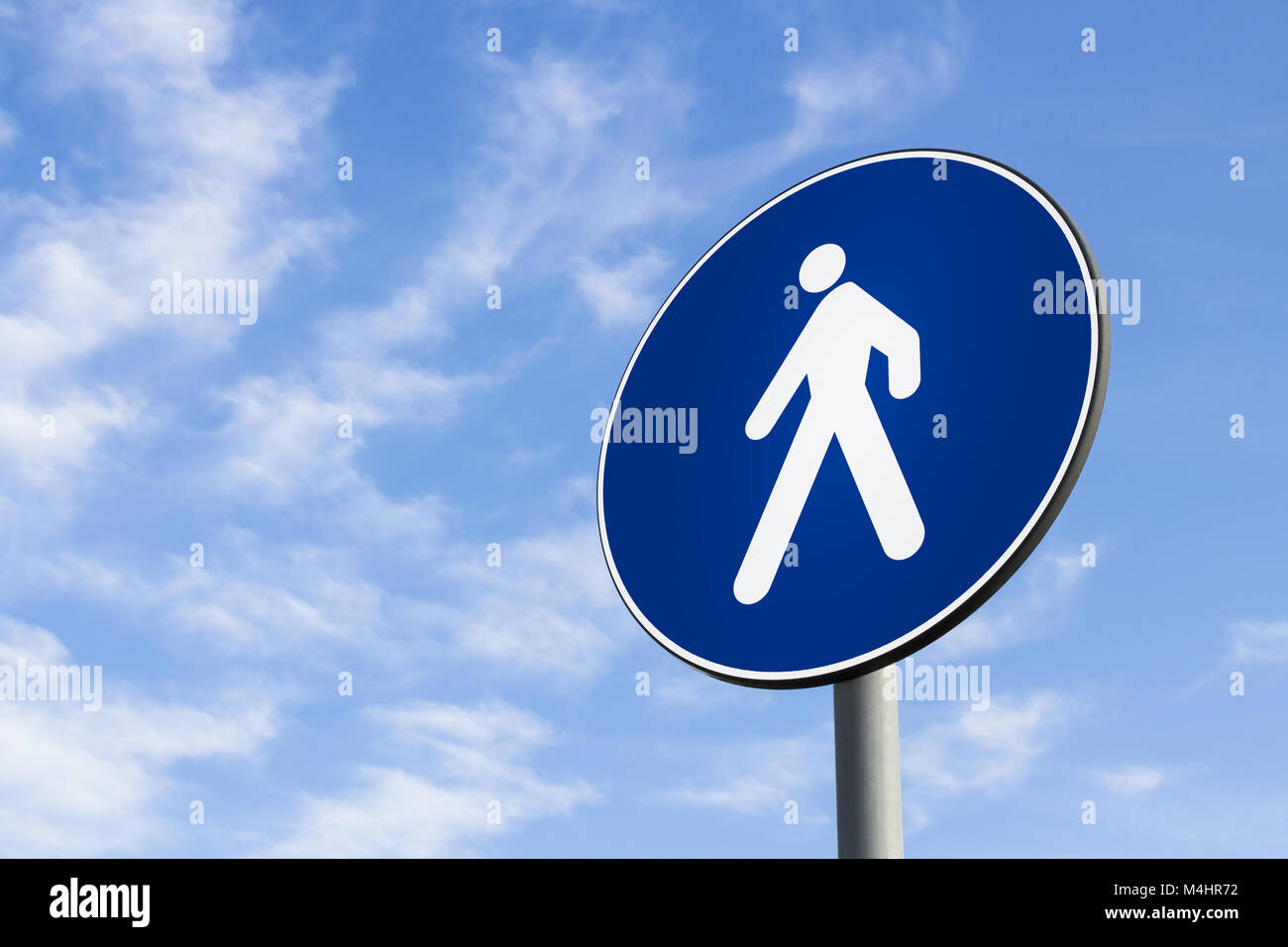 Pedestrians only road sign Stock Photo - Alamy