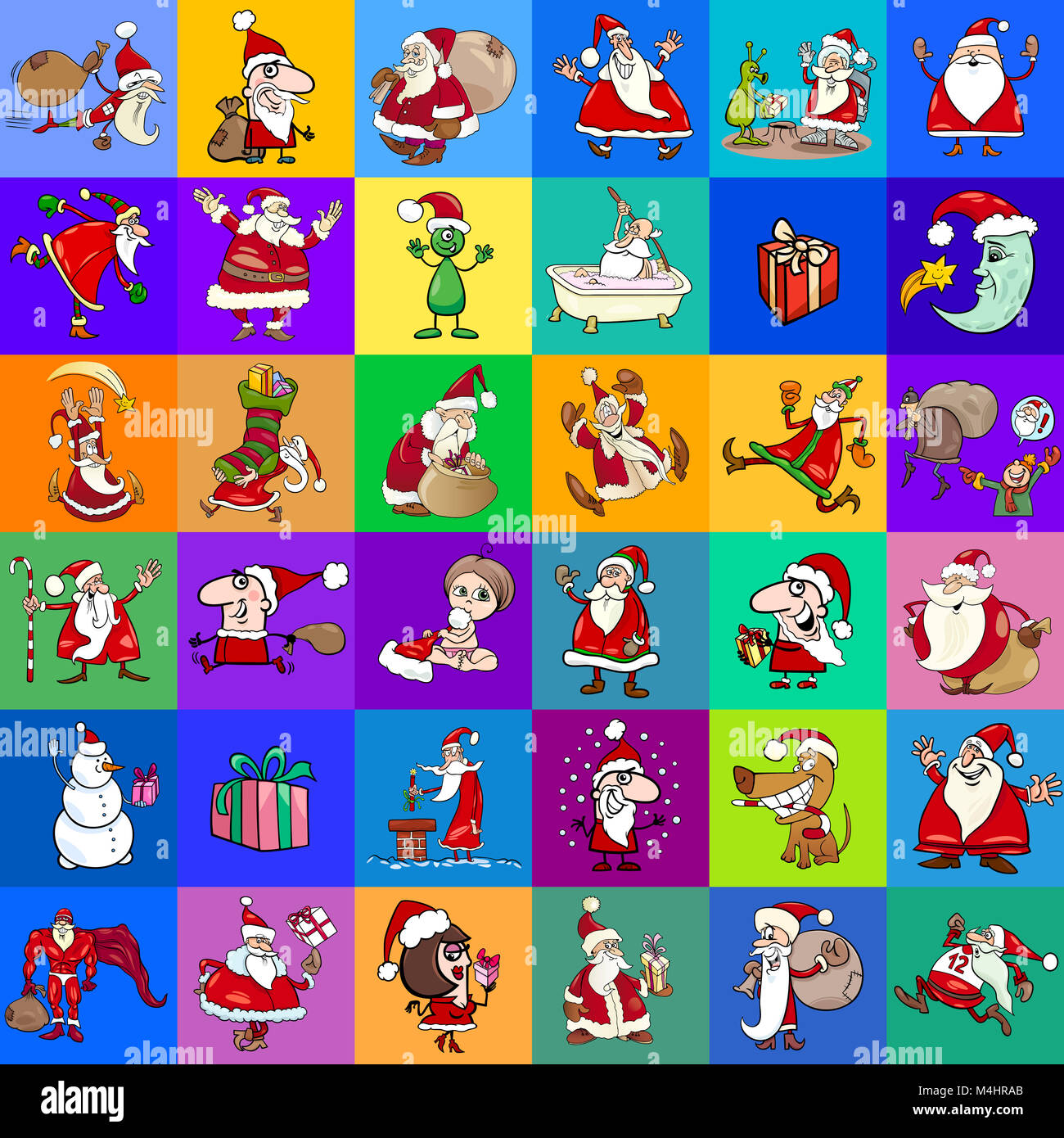 Cartoon Christmas Characters Pattern Stock Photo Alamy cartoon-christmas-characters-pattern-stock-photo-alamy