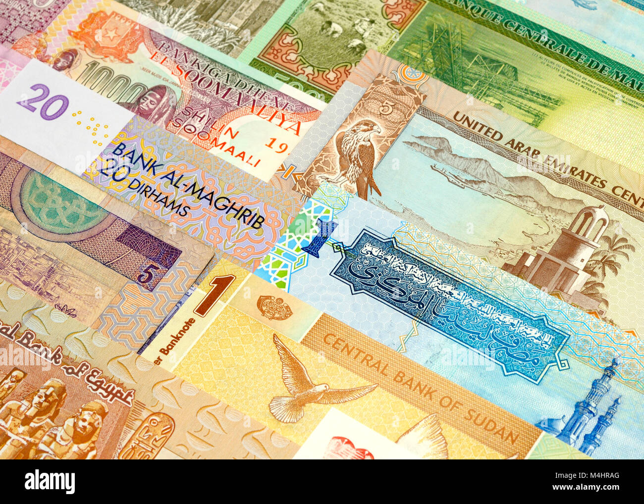 Arab League Currency Bank Notes Stock Photo - Alamy