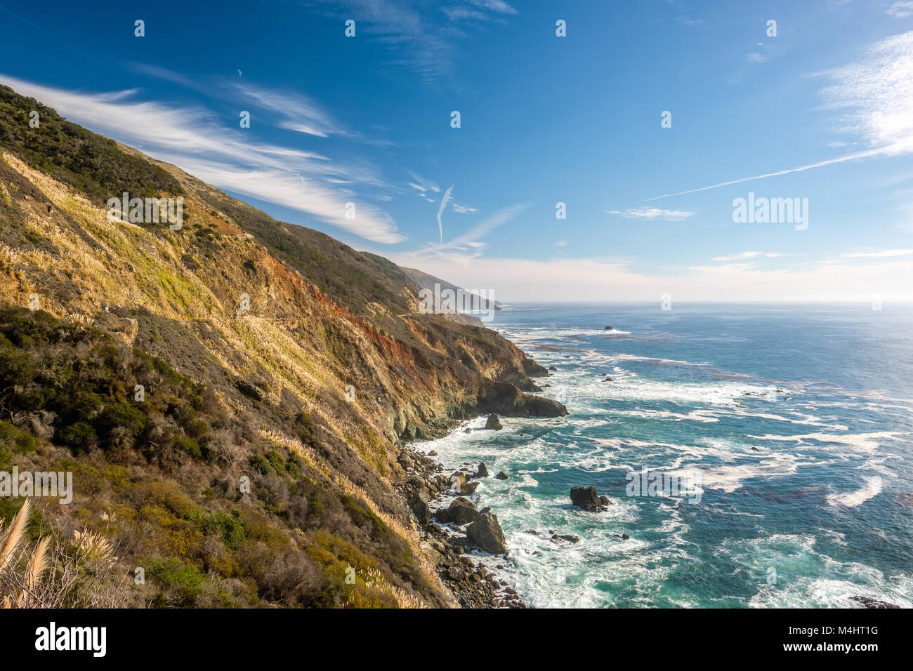 USA Pacific coast landscape, California Stock Photo - Alamy