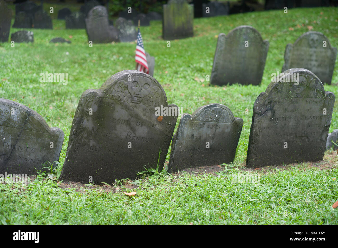 Boston, Massachusetts,. Granary Burying Ground Stock Photo - Alamy