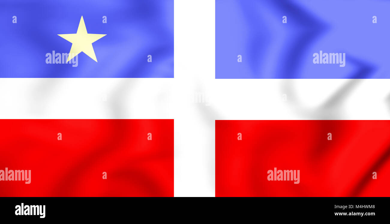 3D Flag of Lares, Puerto Rico. 3D Illustration Stock Photo - Alamy