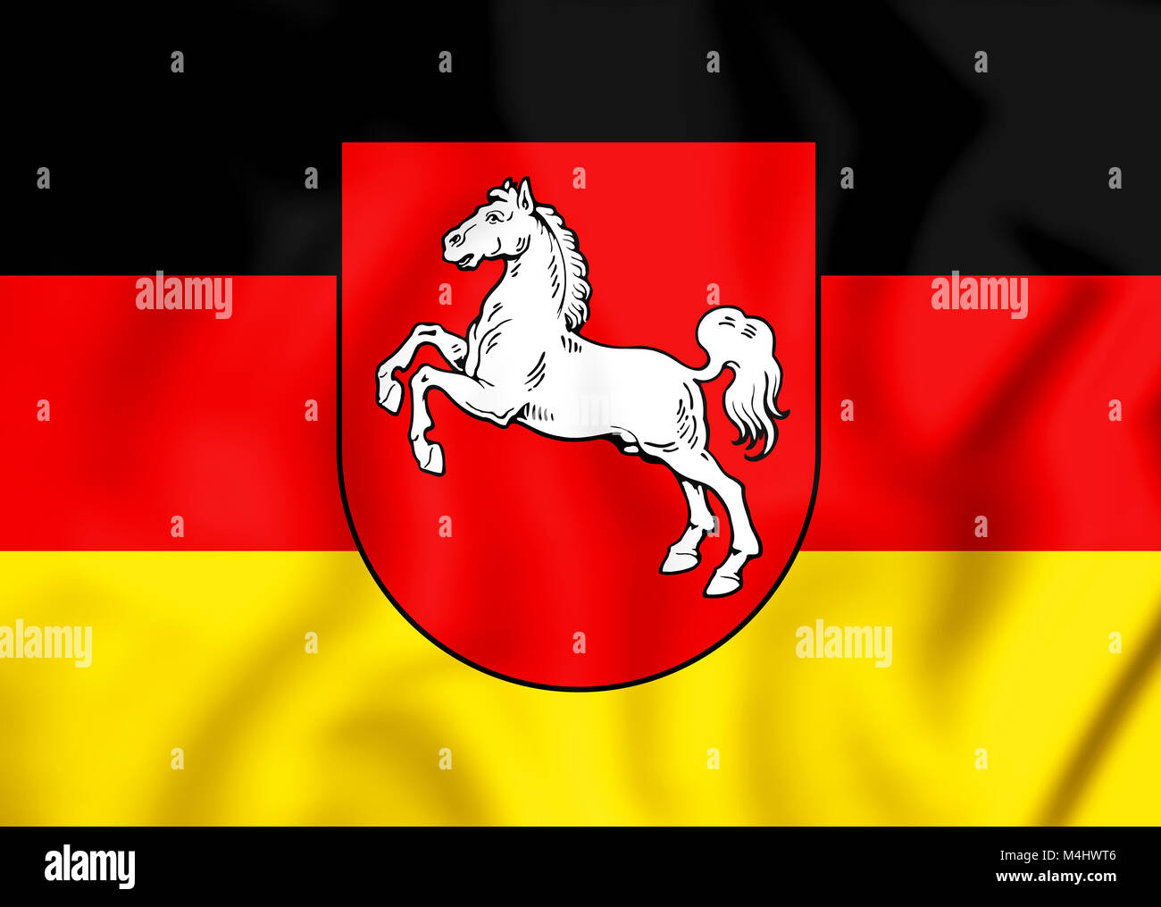 Flag and coat of arms of lower saxony hi-res stock photography and ...