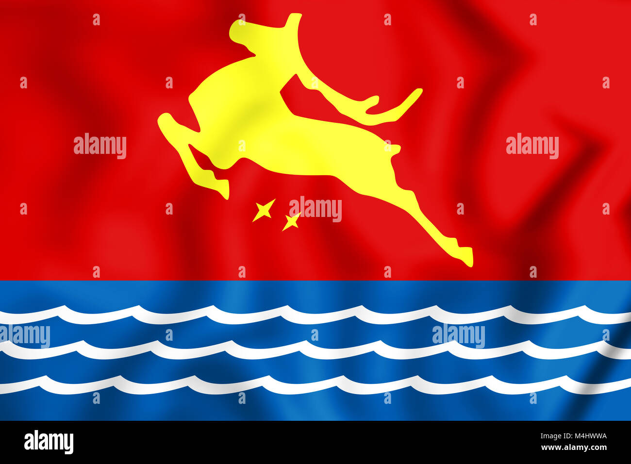 Magadan oblast flag hi-res stock photography and images - Alamy
