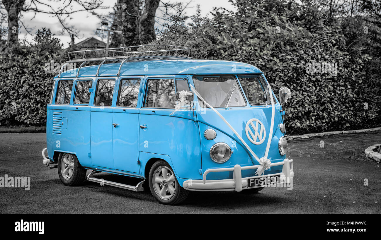 Fully restored blue Volkswagen Split Screen camper van brought back to ...