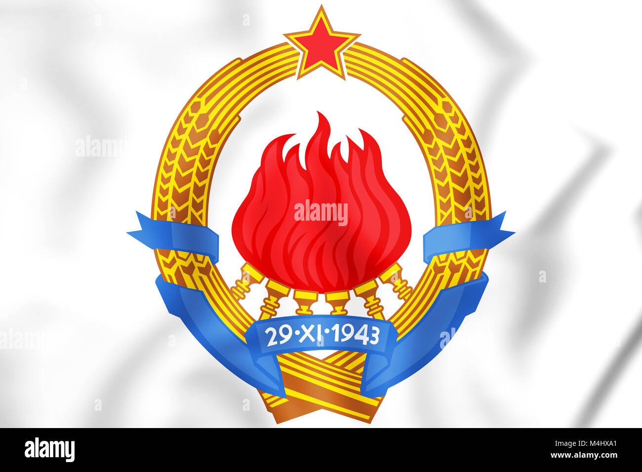 3D Yugoslavia Coat of Arms. 3D Illustration Stock Photo - Alamy