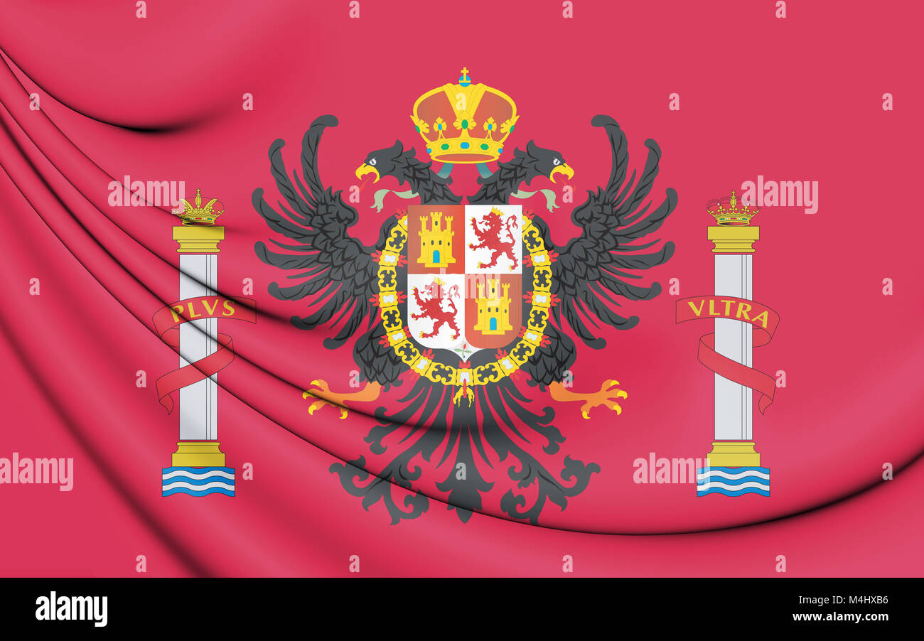 Flag of Toledo Province, Spain. 3D Illustration Stock Photo - Alamy