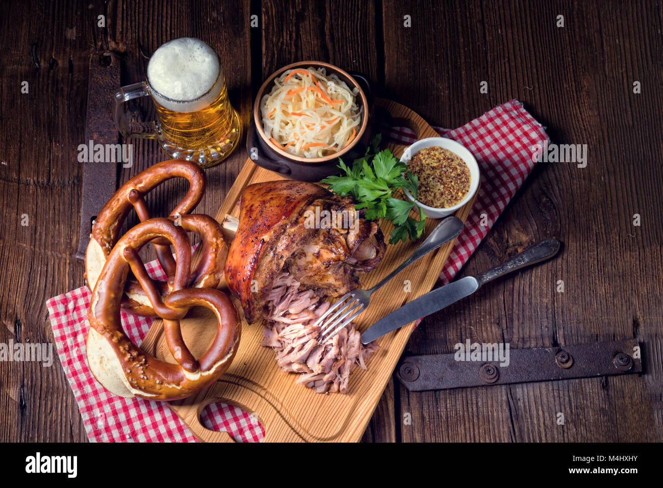 Fresh knuckle prepared for Oktoberfest Stock Photo - Alamy