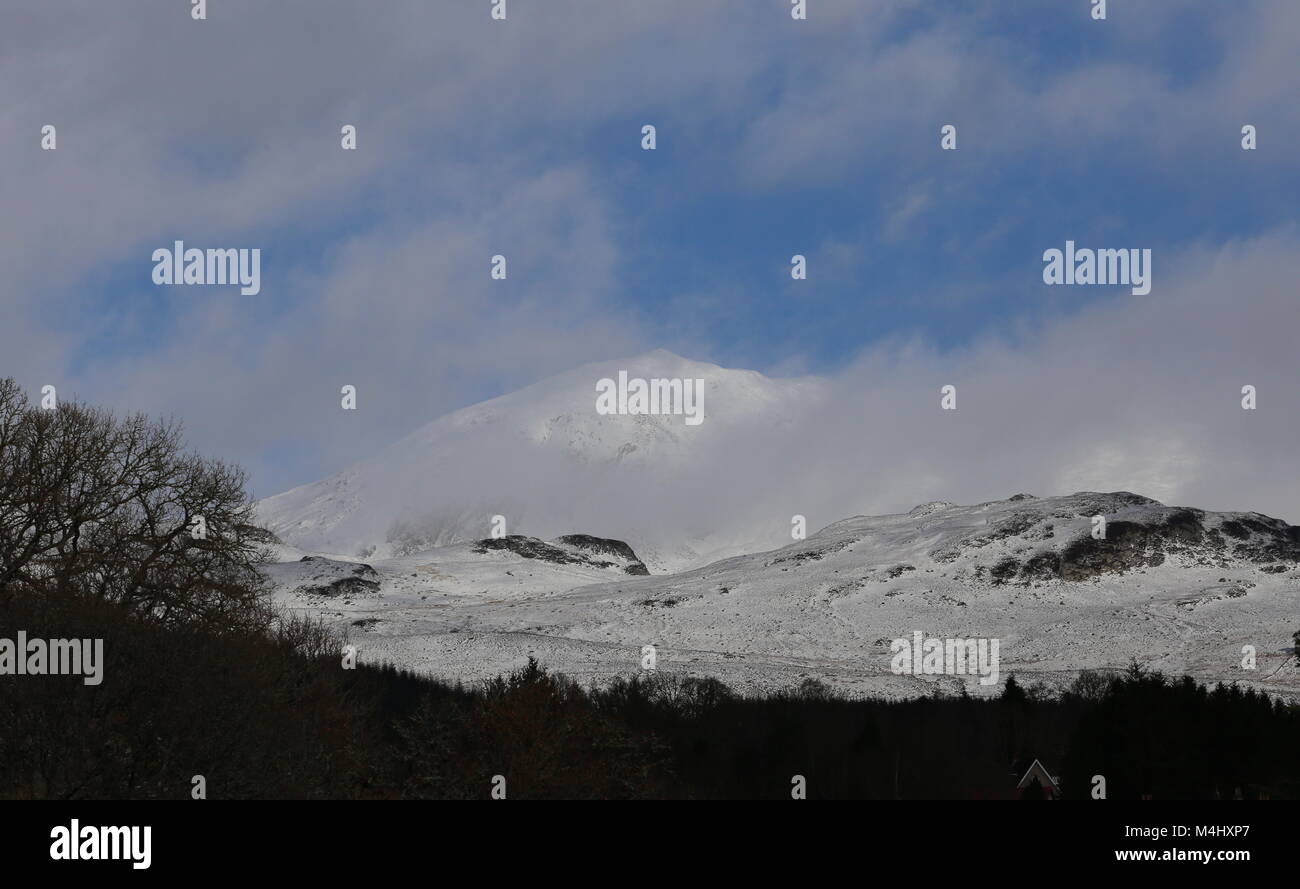 Ben Vrackie in winter Pitlochry Scotland February 2018 Stock Photo - Alamy