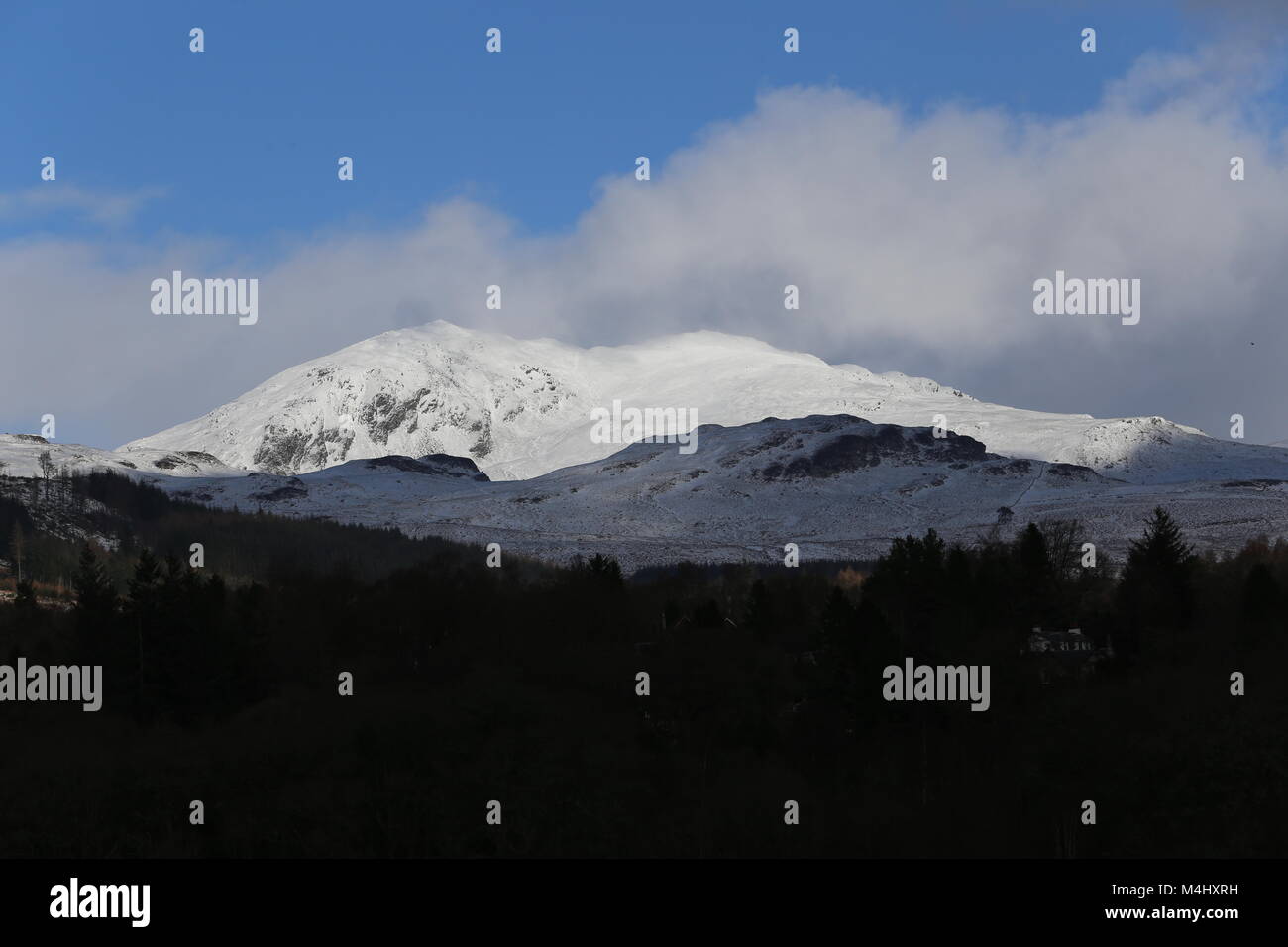 Ben Vrackie in winter Pitlochry Scotland February 2018 Stock Photo - Alamy