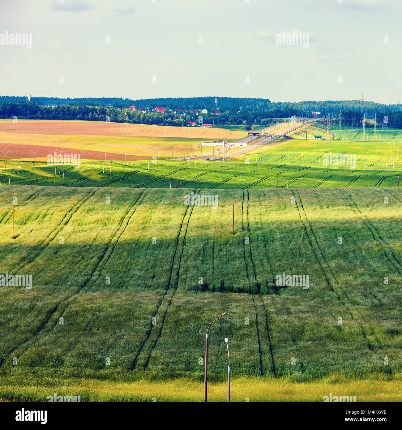 Rural summer landscape hi-res stock photography and images - Alamy