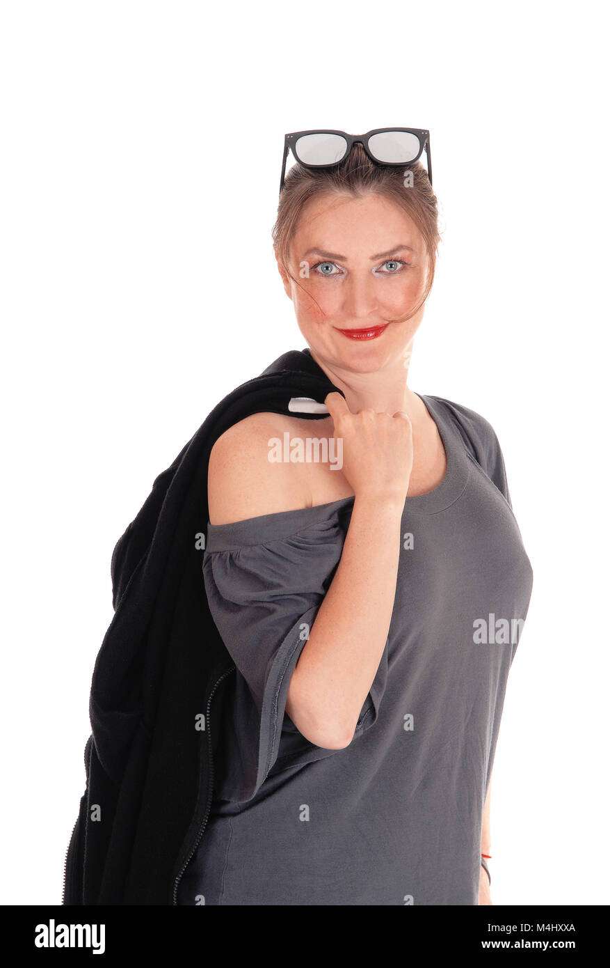 Pretty girl ready for a walk Stock Photo - Alamy