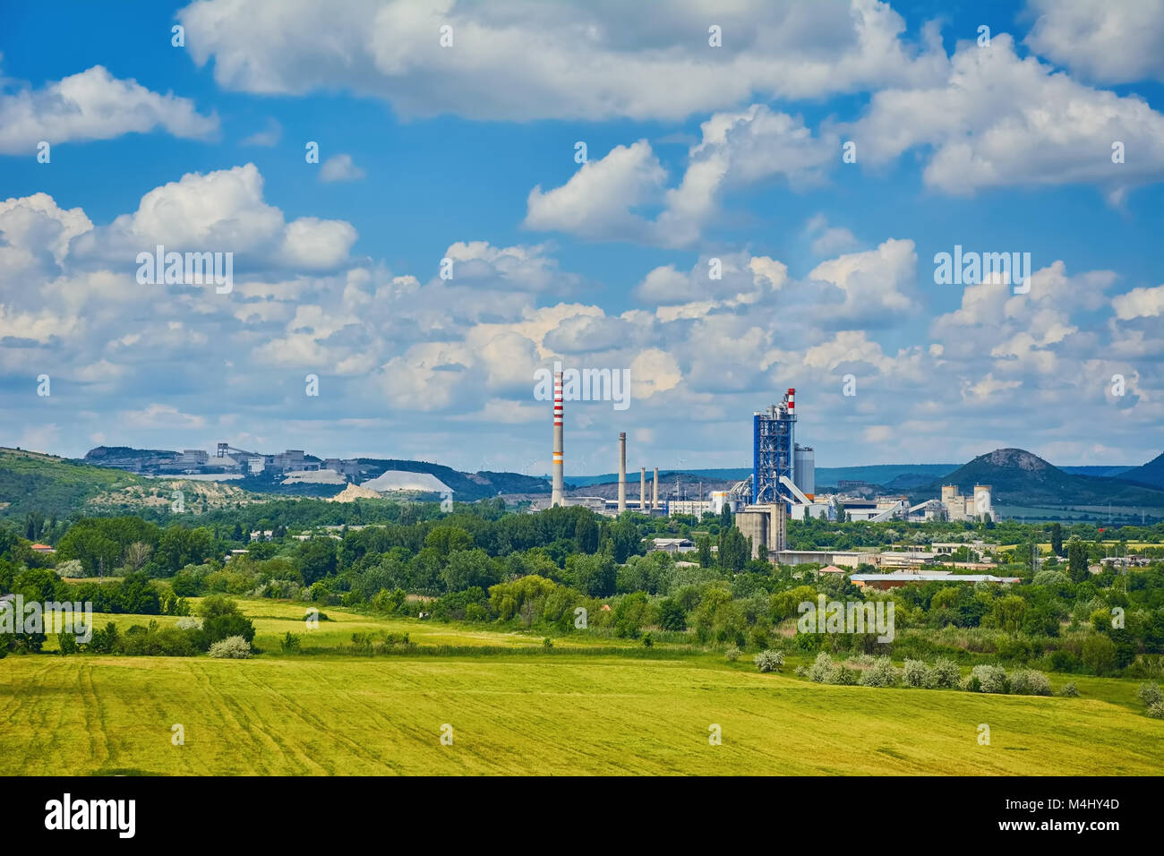 Cement Plant in Bulgaria Stock Photo - Alamy