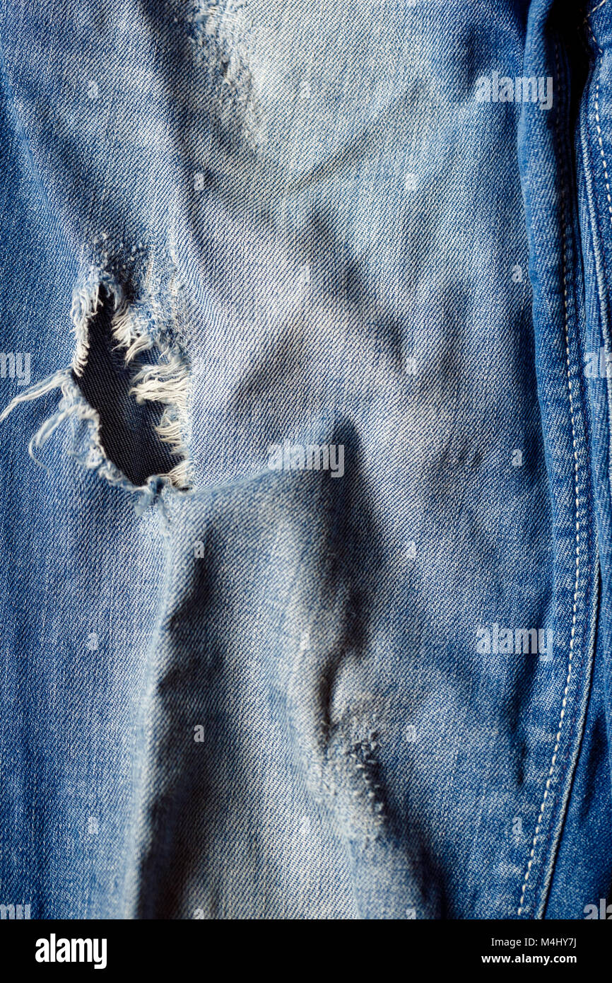 Blue denim old jeans texture and background Stock Photo - Alamy