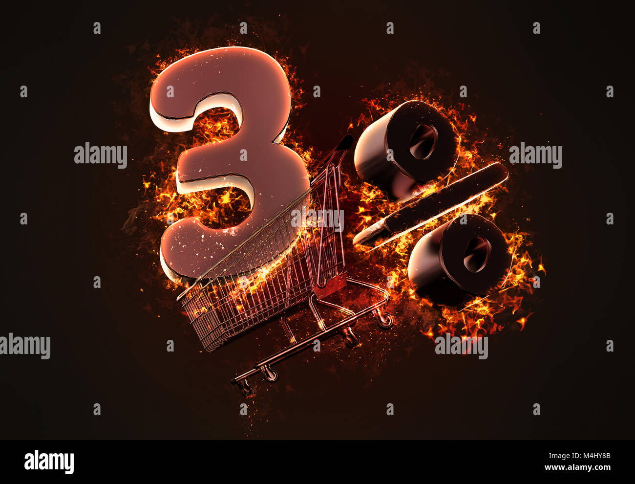 Three percent sign hi-res stock photography and images - Alamy