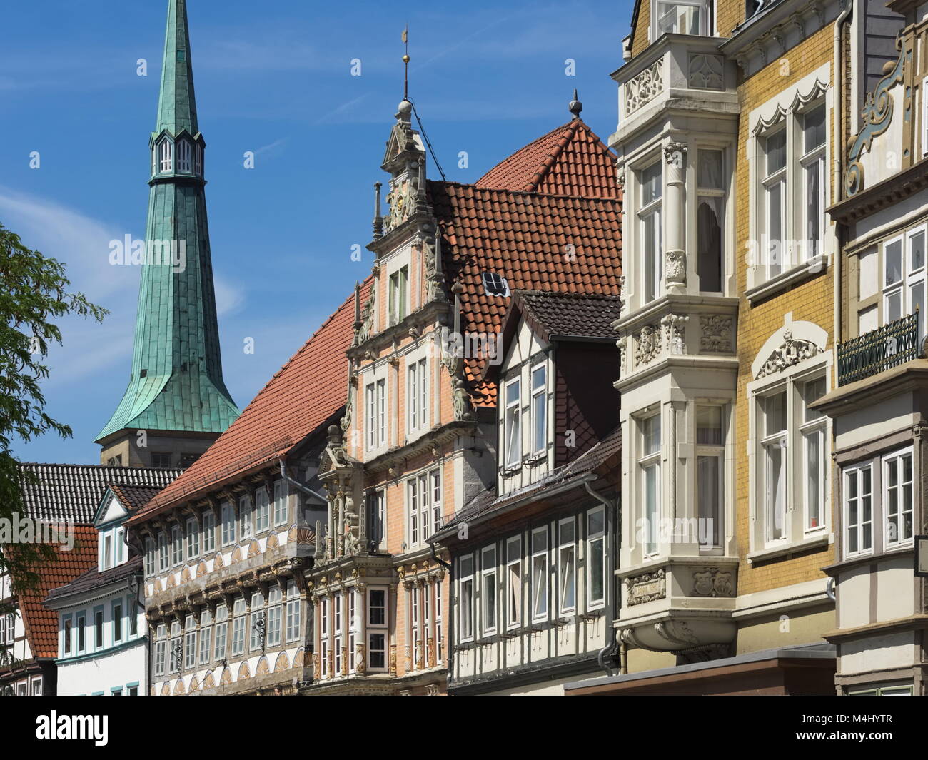 Hamelin - Old town houses, Germany Stock Photo - Alamy