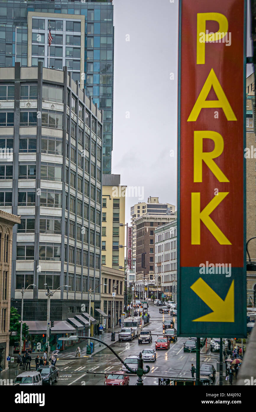 Seattle downtown streets hi-res stock photography and images - Alamy