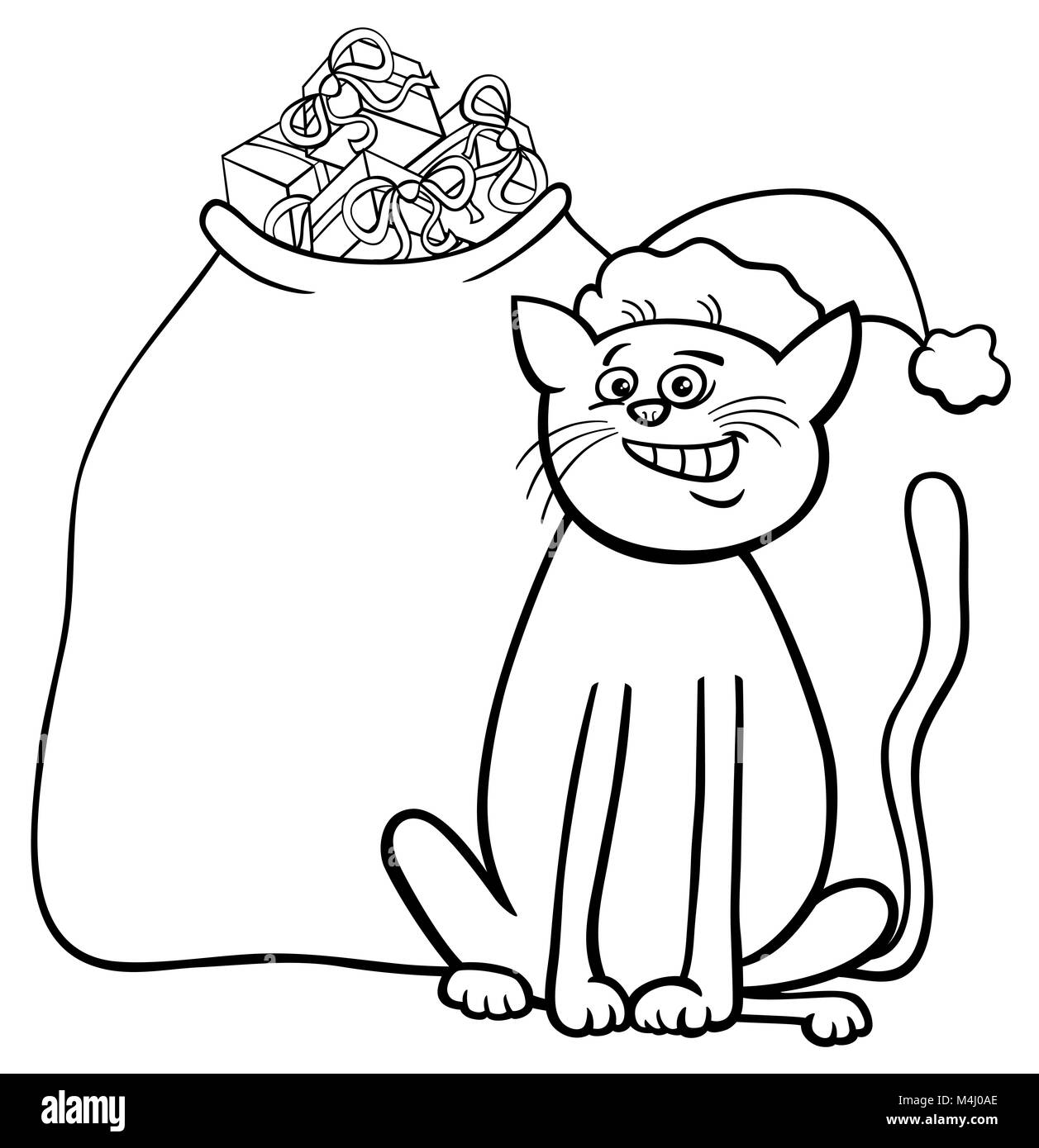 Bag christmas gifts Black and White Stock Photos & Images - Alamy