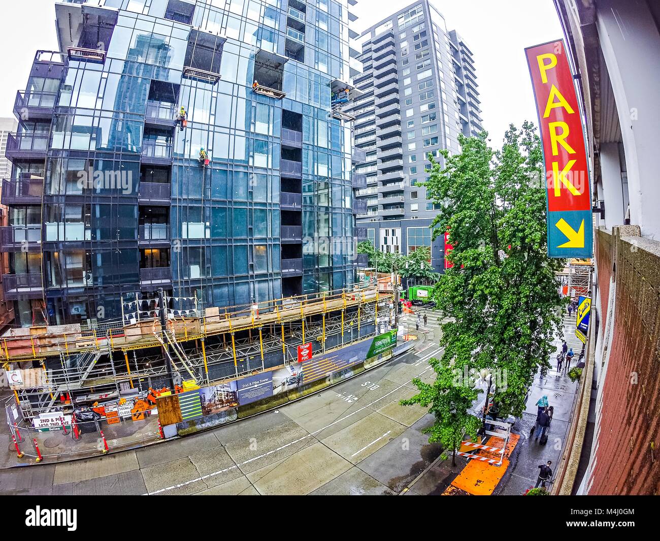 Seattle downtown streets hi-res stock photography and images - Alamy
