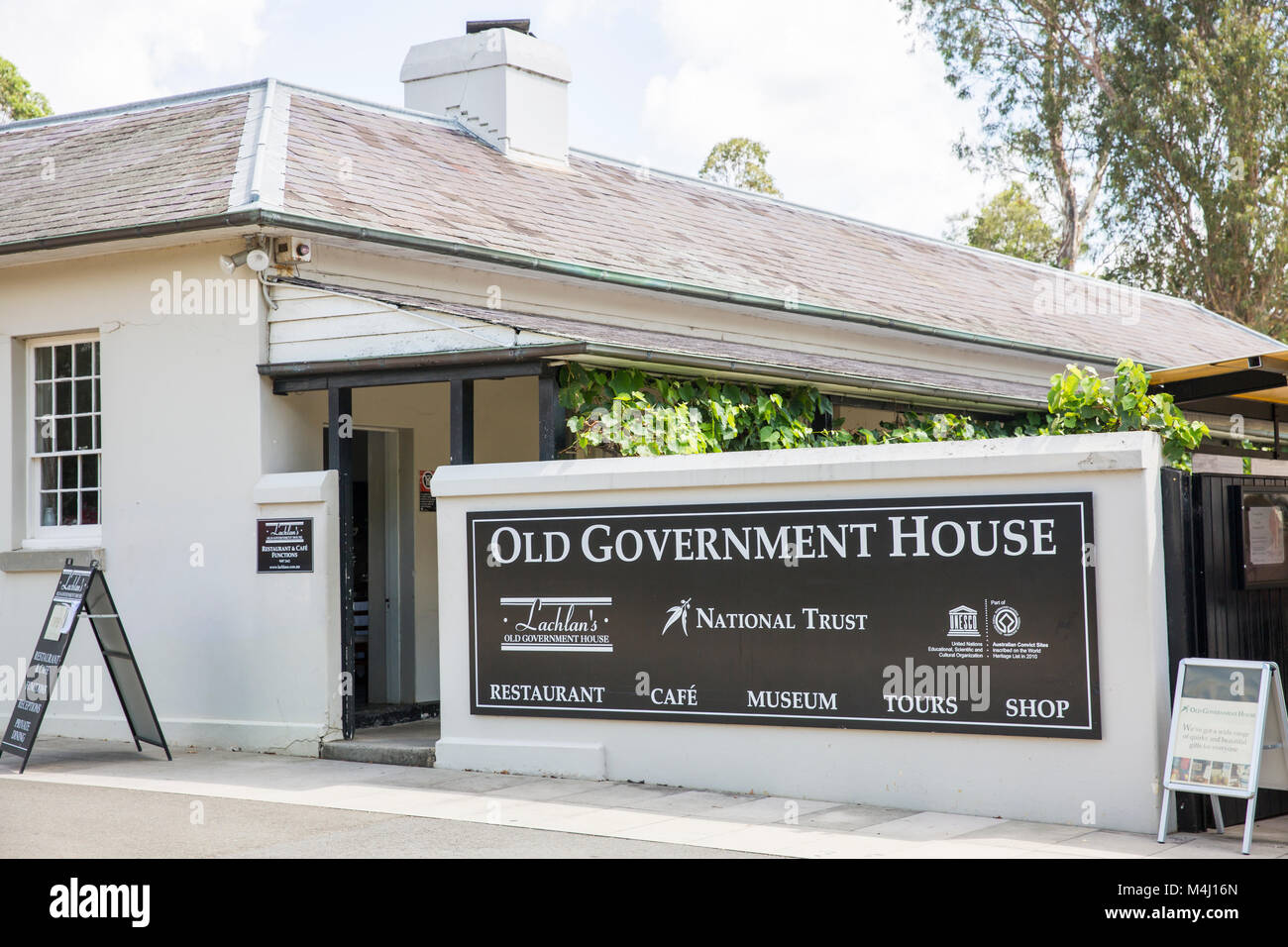 Colonial historic Old Government house in Parramatta park, Western ...