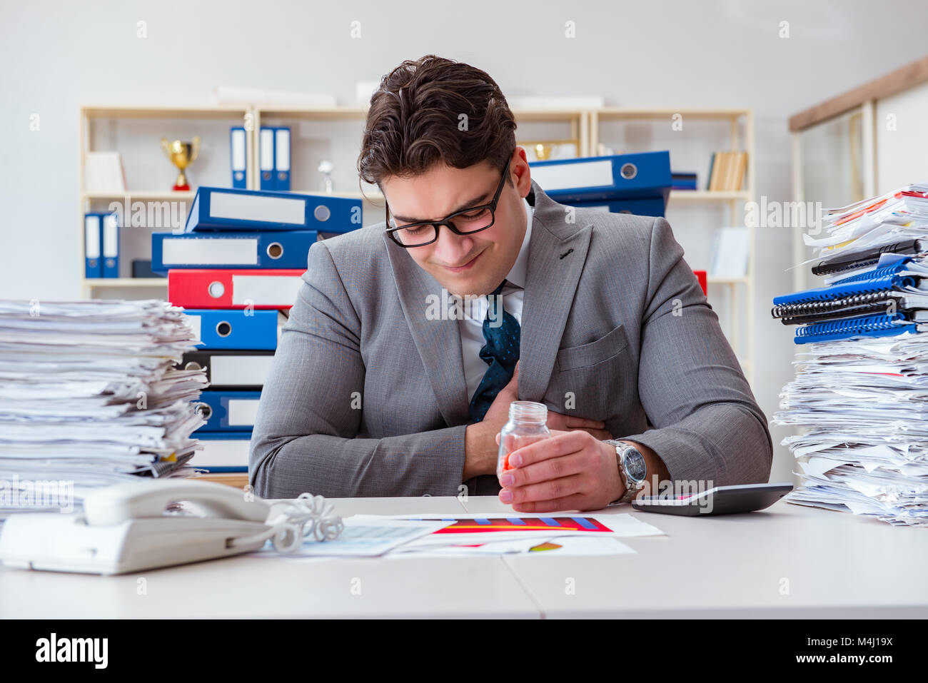 Office taking tablets hi-res stock photography and images - Alamy