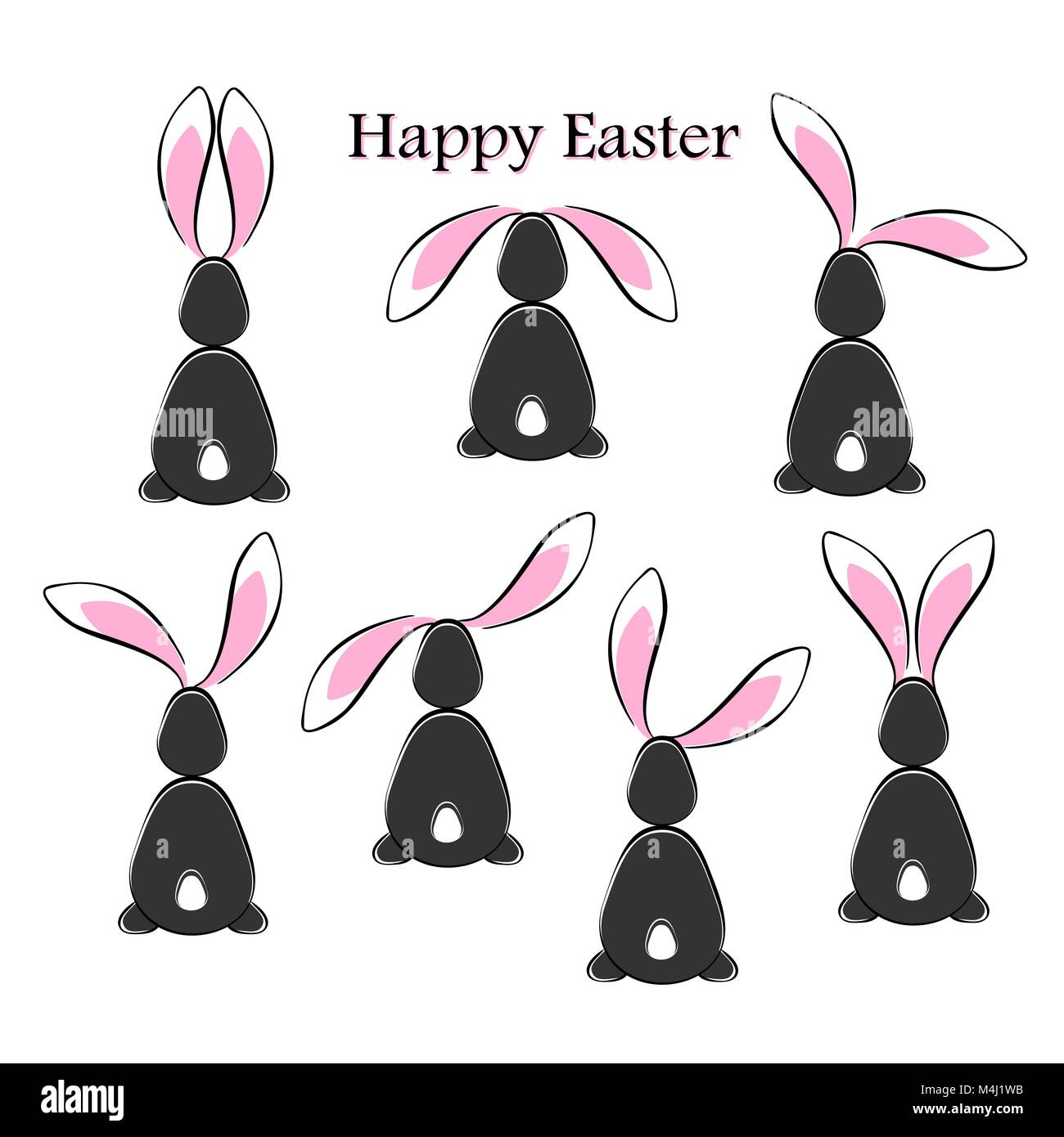 Happy easter abstract postcard background Stock Vector Image & Art - Alamy