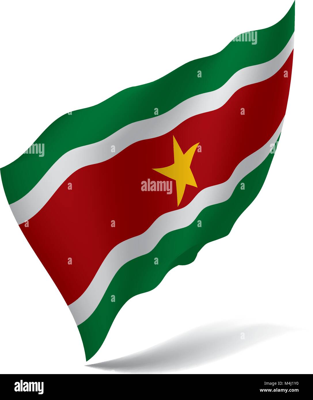 Suriname flag, vector illustration Stock Vector Image & Art - Alamy