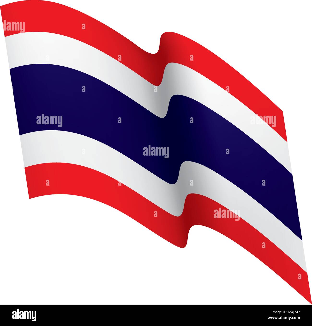 Thailand flag, vector illustration Stock Vector Image & Art - Alamy