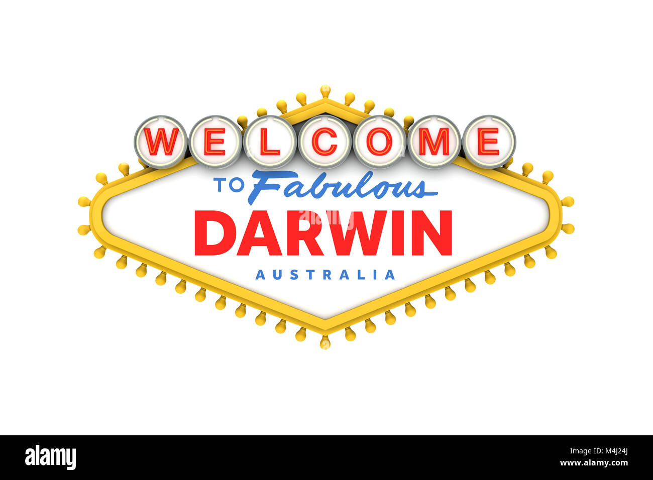 Welcome to Darwin, Australia sign in classic las vegas style design ...