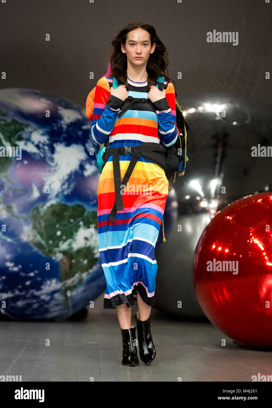 Models on the catwalk during the FYODOR GOLAN Autumn/Winter 2018 London ...