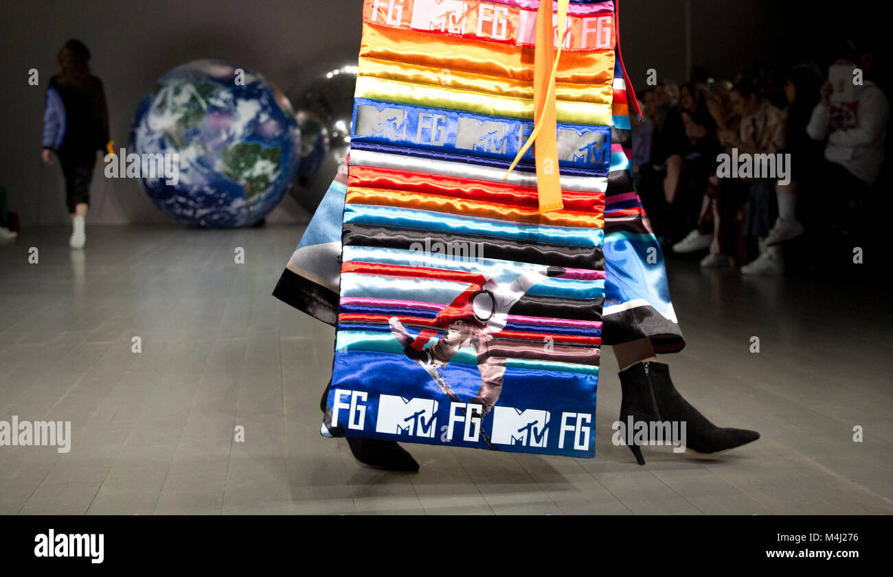 Models on the catwalk during the FYODOR GOLAN Autumn/Winter 2018 London ...