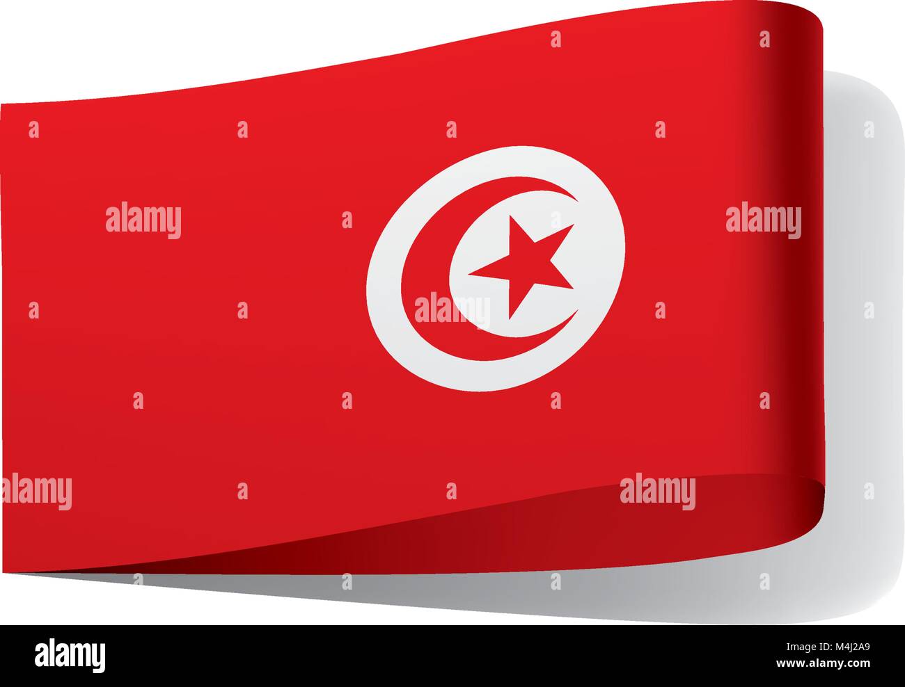 Tunisia flag, vector illustration Stock Vector Image & Art - Alamy