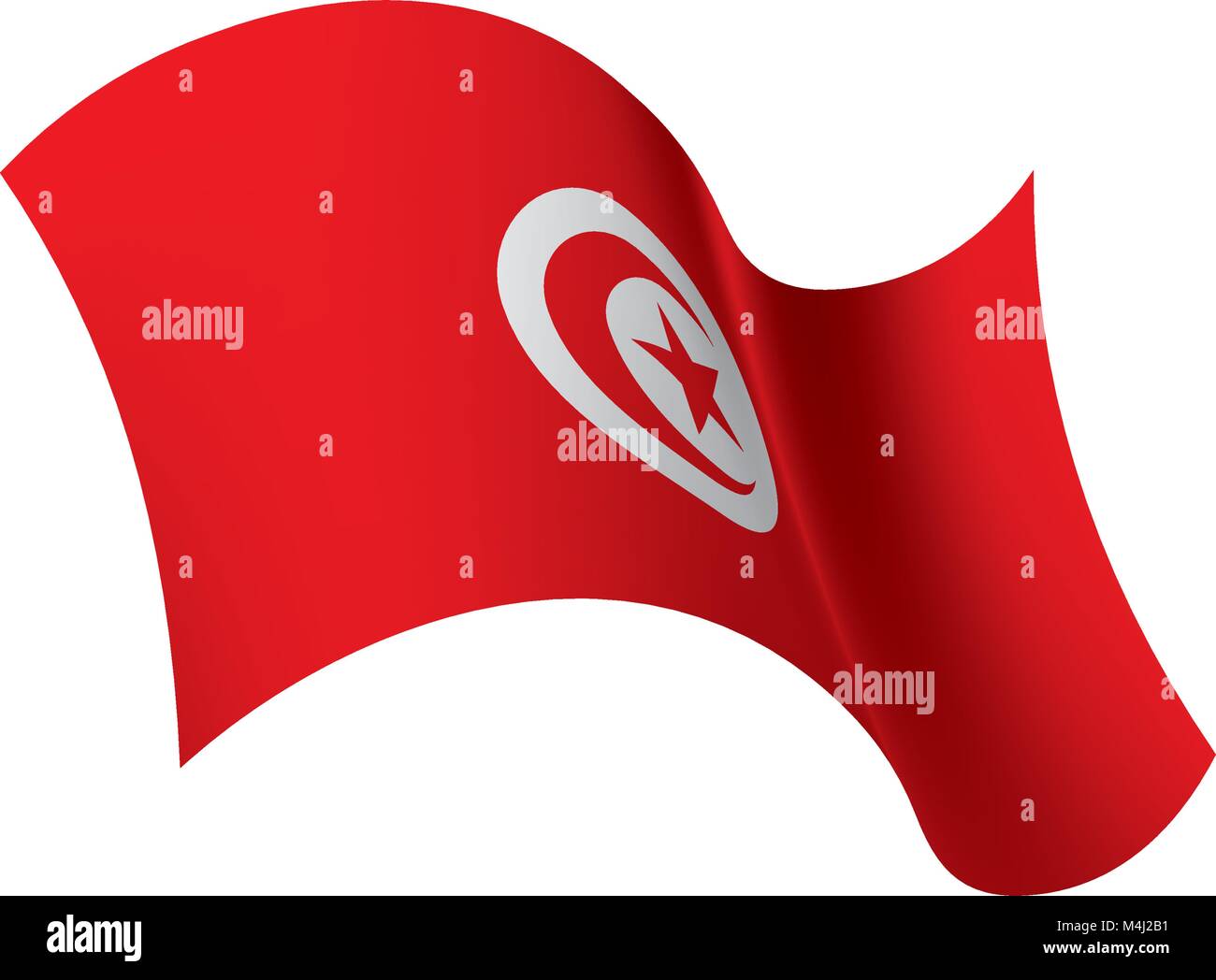 Tunisia flag, vector illustration Stock Vector Image & Art - Alamy
