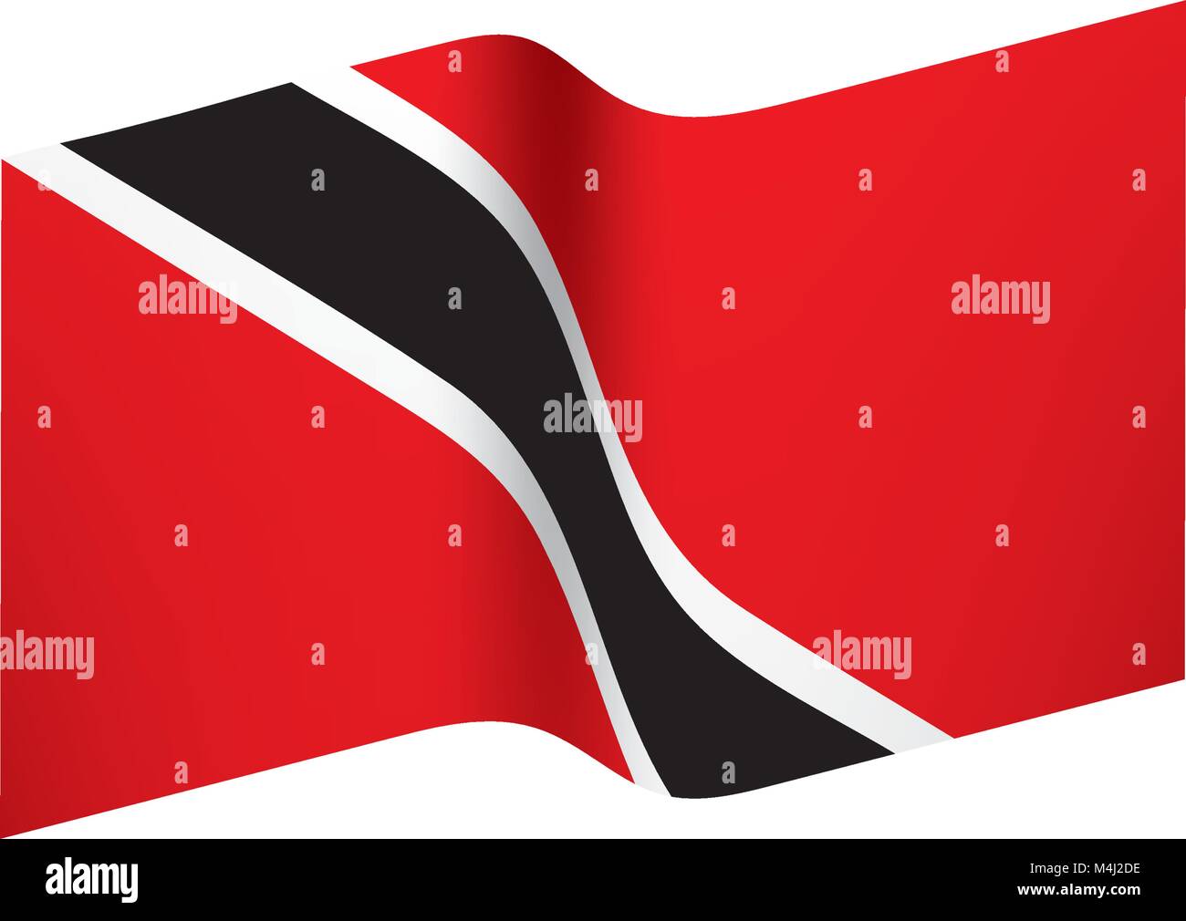 Trinidad And Tobago Flag Vector Illustration Stock Vector Image And Art